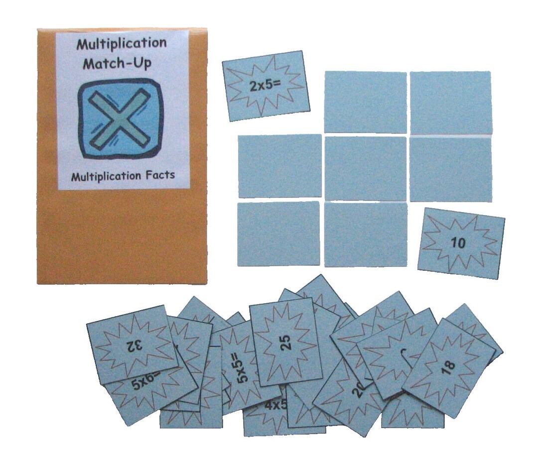 Educational Math Center Educational Resource Game Multiplication Match ...