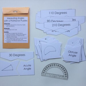 Educational Math Center Resource Game Measuring Angles With Protractor ...