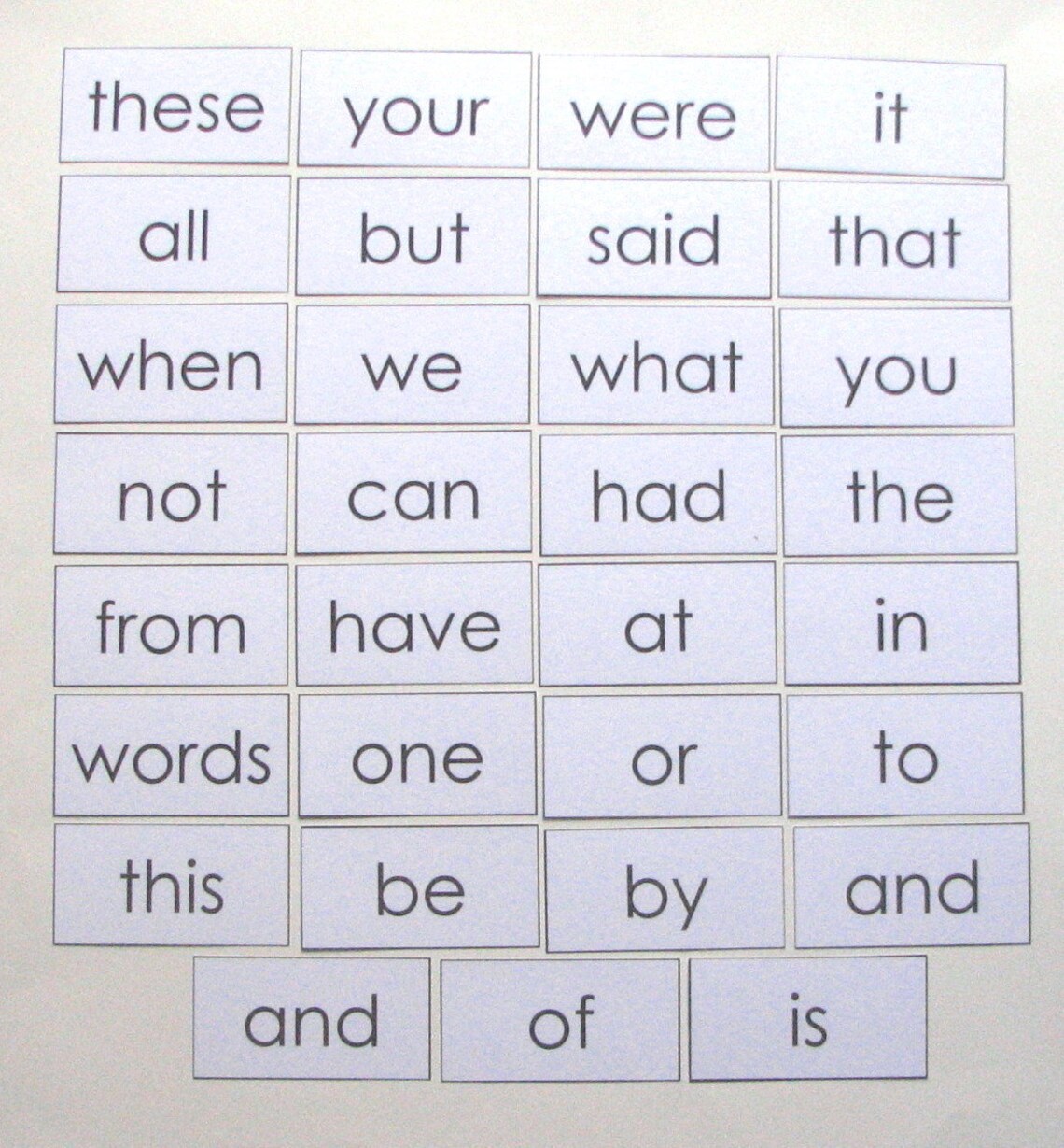 Educational Learning Literacy Resource Fry Words Flashcards First 100 ...