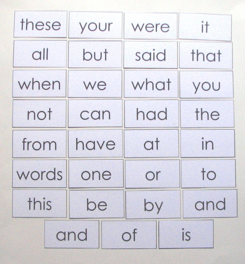 Educational Learning Literacy Resource Fry Words Flashcards First 100 ...