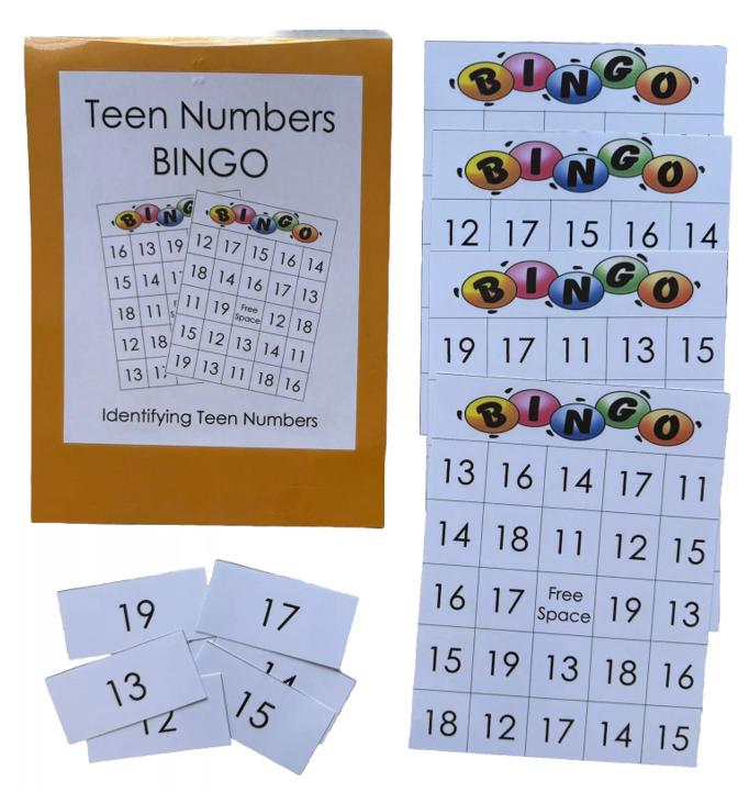 Educational Math Center Educational Learning Resource Game Teen Numbers ...