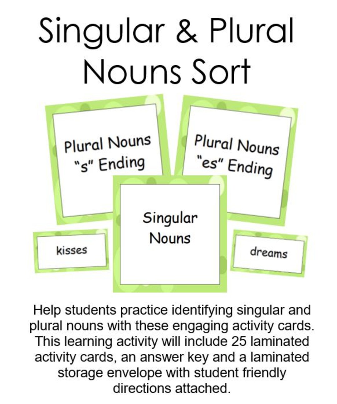 Literacy Resource Teacher Made Classroom Homeschool Activity Game ...