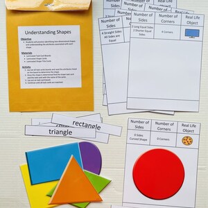 Teacher Made Educational Math Learning Resource Activity Game 2D Shapes - Etsy