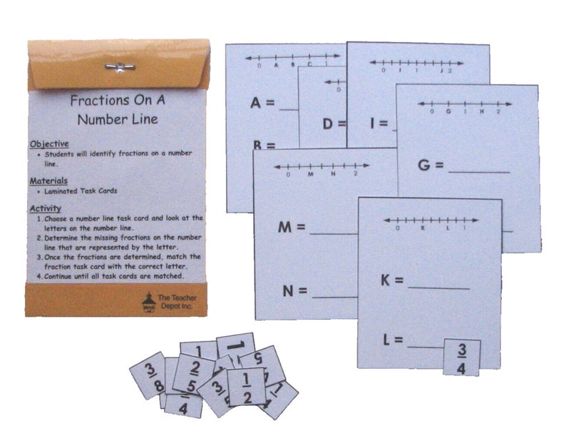 Educational Math Center Learning Resource Game Fractions on A Number ...