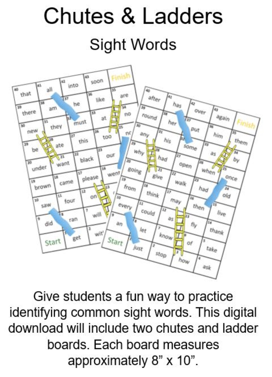 Sight Words Digital Download Phonics Activity Teacher Made Learning ...