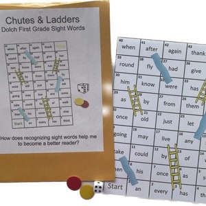 Teacher Created Activity Game Dolch First Grade Sight Word - Etsy