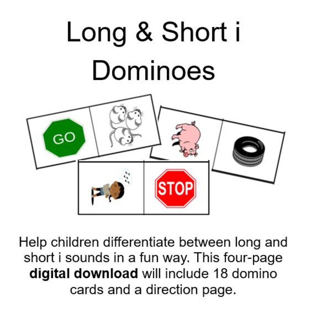 Short Long I Digital Download Literacy Learning Phonics Resource ...