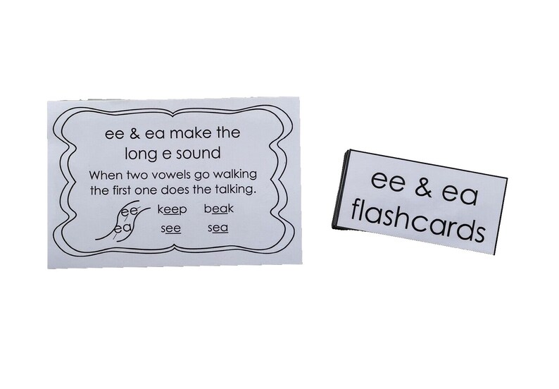 Teacher Depot Educational Literacy Learning Phonics Resource Ee & Ea ...