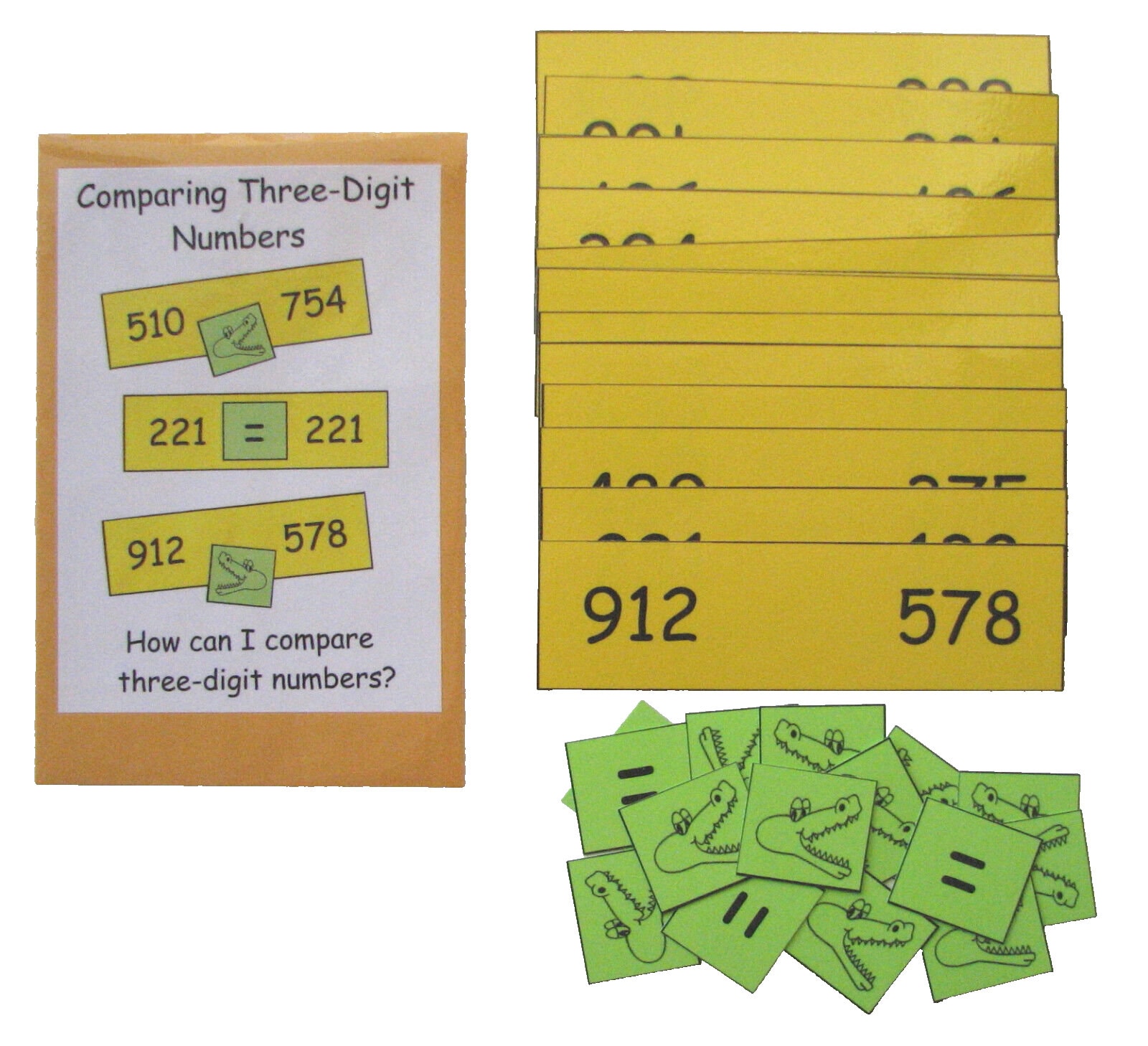 Educational Math Learning Center Resource Game Comparing Three-digit ...