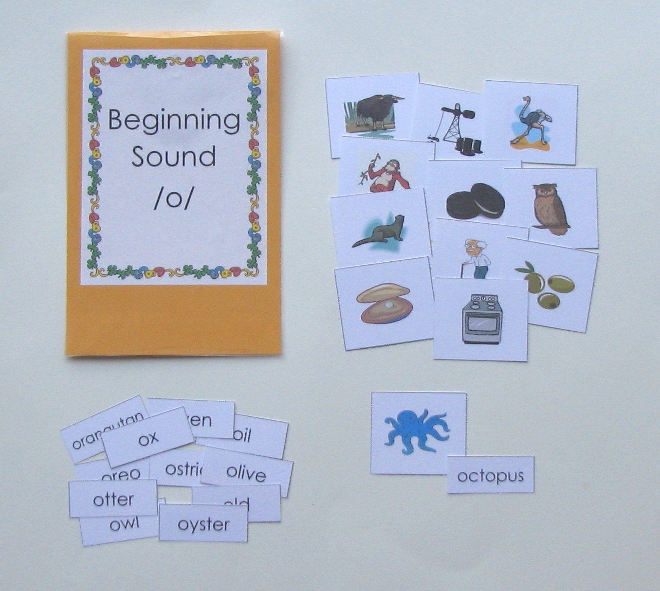 26 Teacher Made Phonics Center Learning Resource Games Beginning Sounds ...