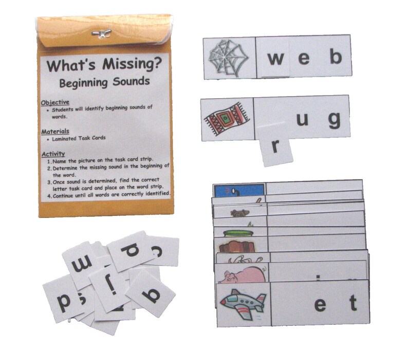 3 Teacher Made Literacy Centers Educational Learning Games Beginning ...