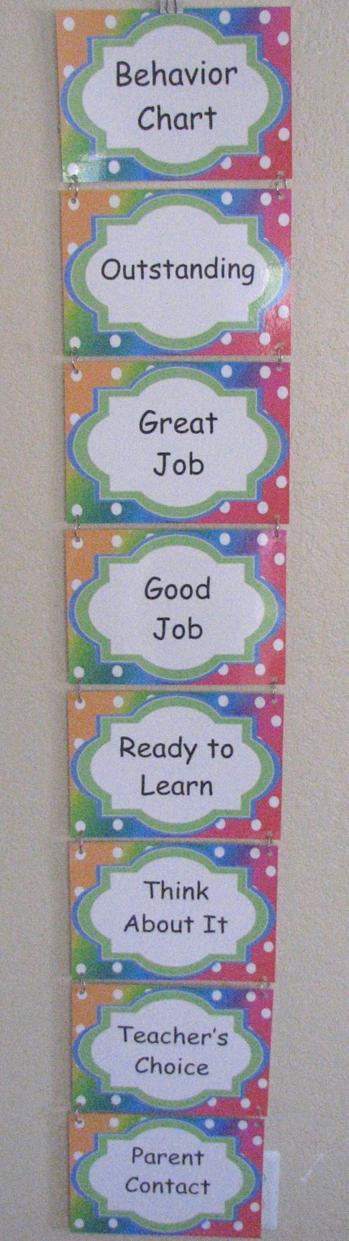 Teacher Made Elementary Resource Class Management Behavior Clip Chart ...