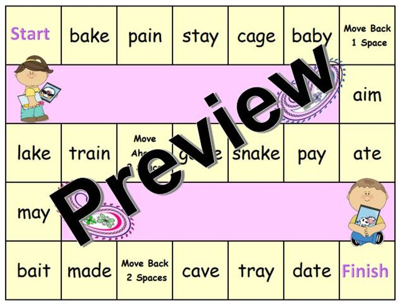 Teacher Made Literacy Center Educational Learning Resource Long Vowel ...