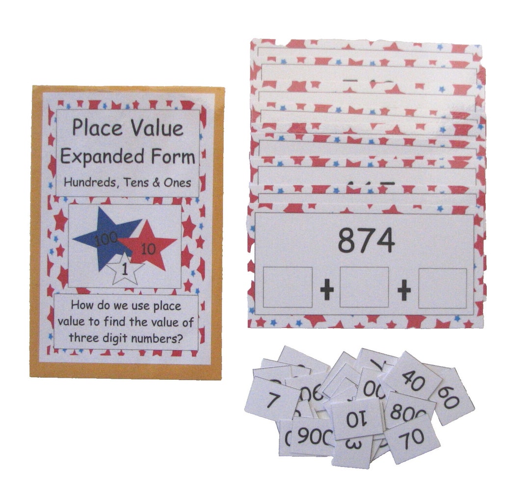 Educational Math Center Game Place Value Expanded Form Tens, Ones ...