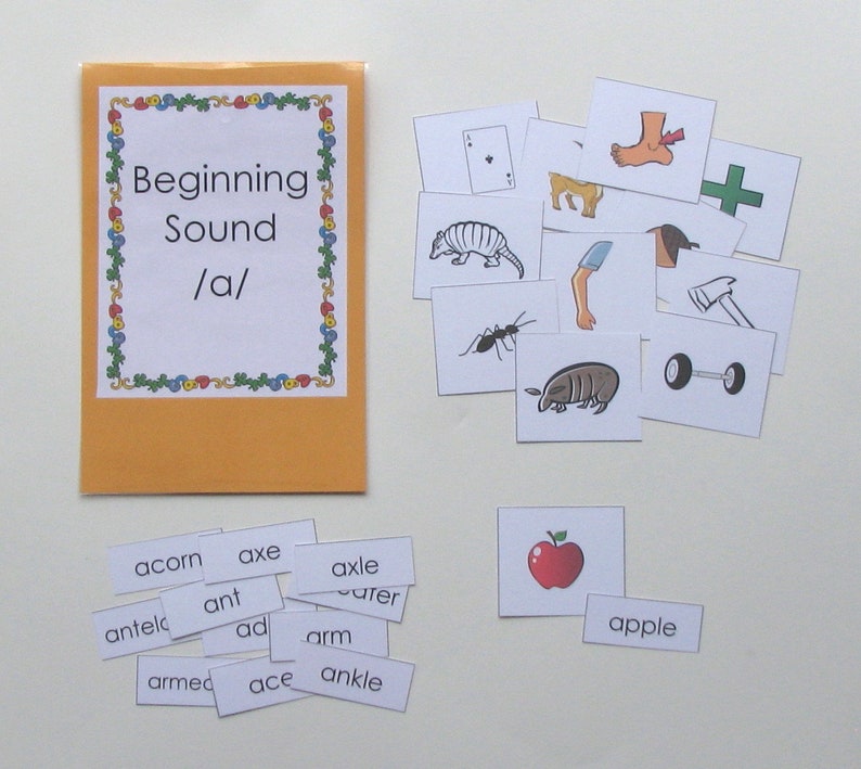 26 Teacher Made Phonics Center Learning Resource Games Beginning Sounds ...