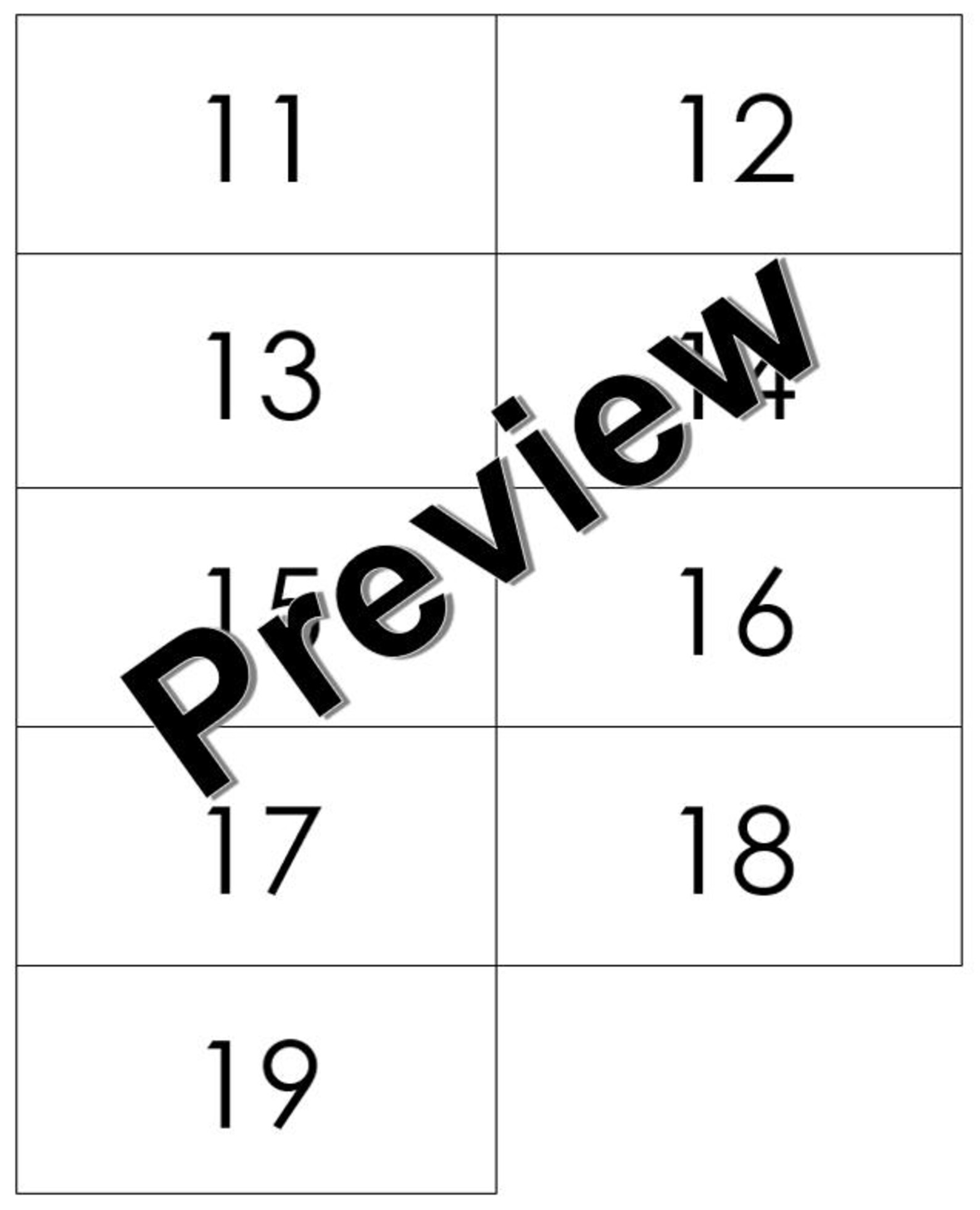 Educational Math Center Educational Learning Resource Game Teen Numbers ...