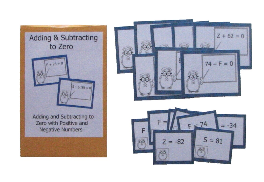 Educational Math Center Learning Resource Game Adding Subtracting to ...