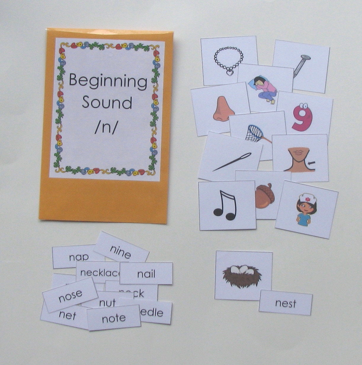 26 Teacher Made Phonics Center Learning Resource Games Beginning Sounds ...