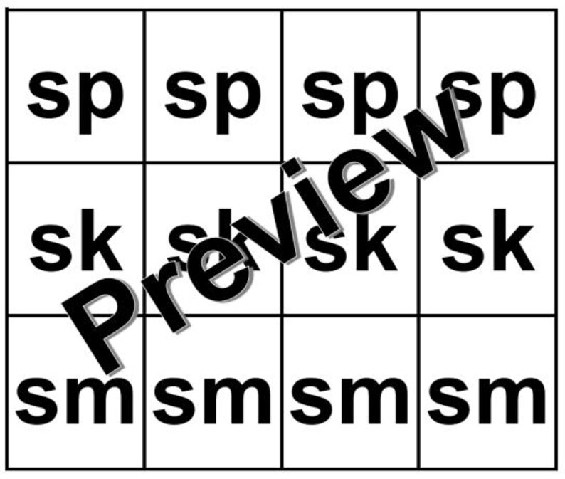 Consonant Blends Phonics Activity Classroom Homeschool Literacy ...