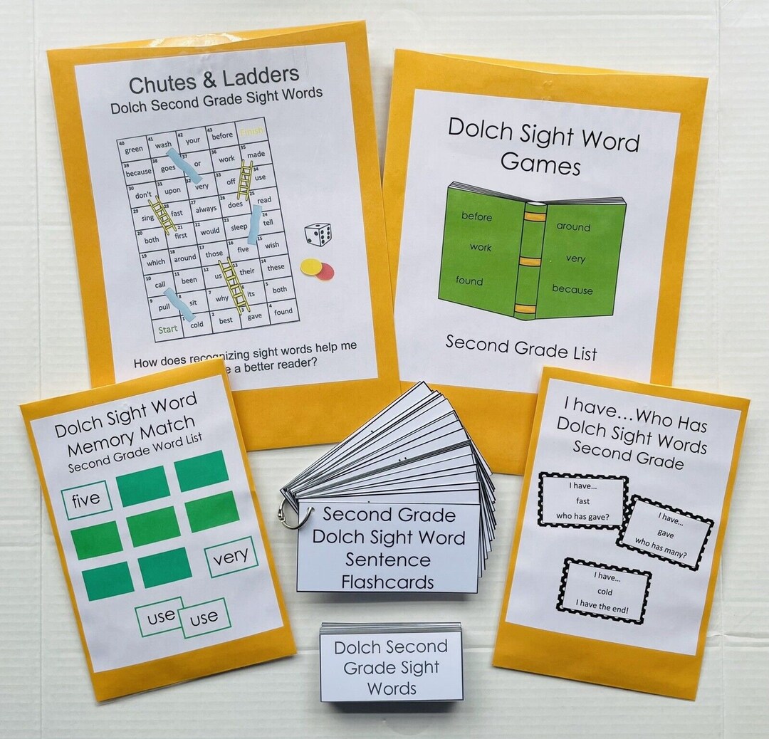 6 Educational Teacher Made Learning Resource Activity Games Dolch Sight ...