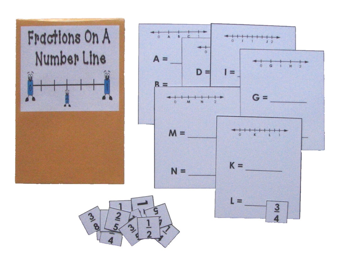 Educational Math Center Learning Resource Game Fractions on A Number ...