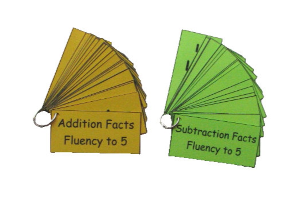 2 Educational Math Resource Addition & Subtraction Facts Fluency to 5 ...
