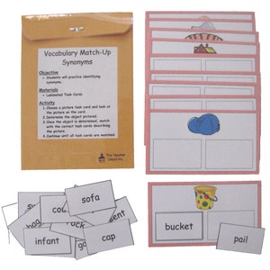 Teacher Made Vocabulary Activity Center Educational Learning Resource ...