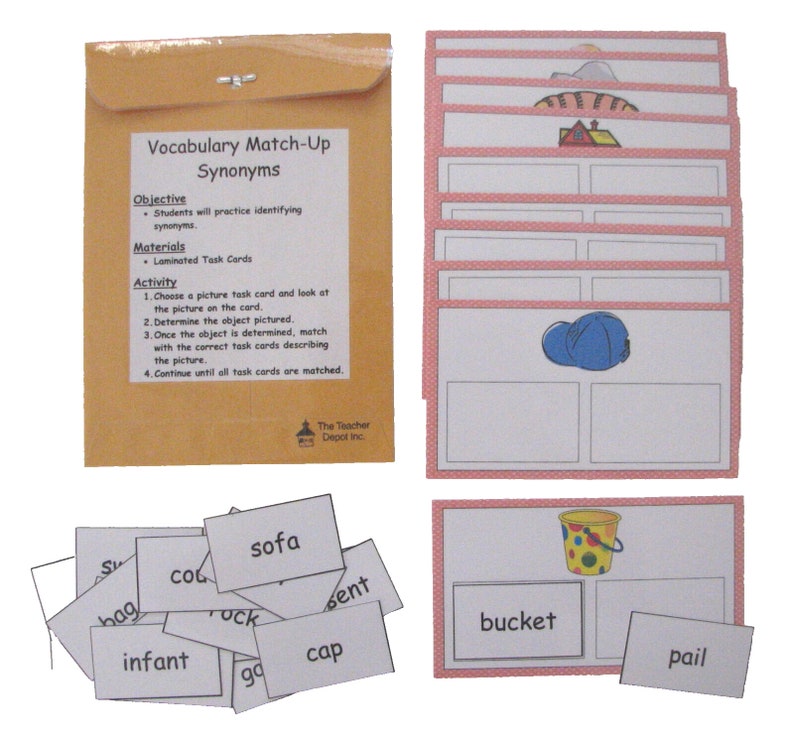 Teacher Made Vocabulary Activity Center Educational Learning Resource ...