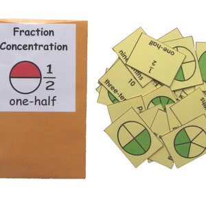 Fraction Concentration Math Learning Center Classroom Homeschool ...