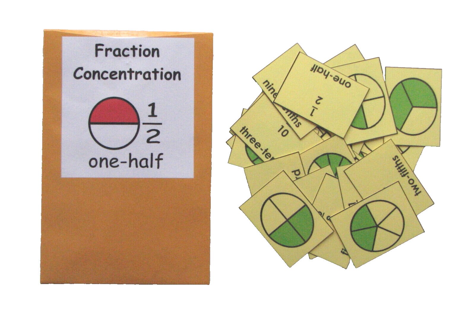 Fraction Concentration Math Learning Center Classroom Homeschool ...