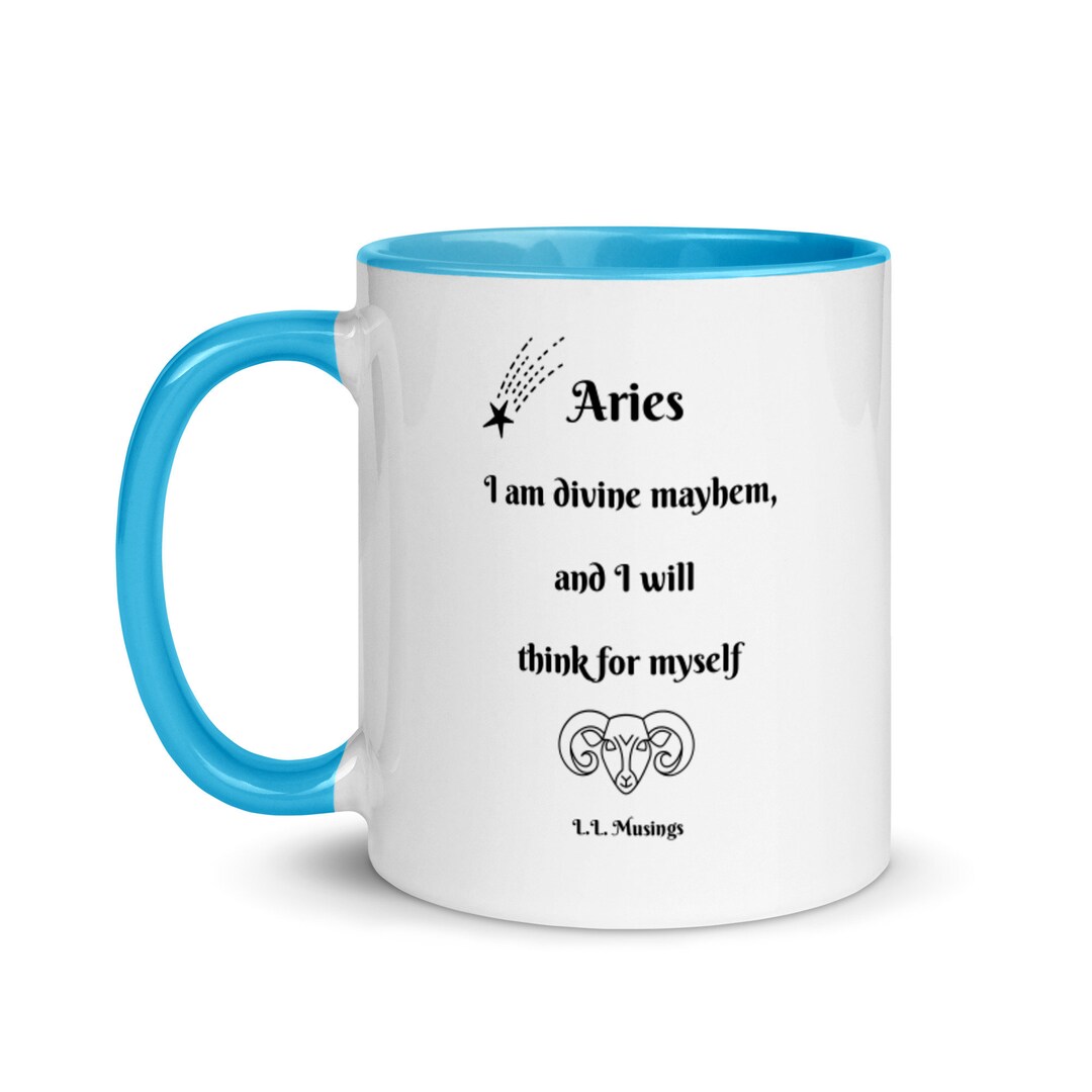Aries Mug With L.L. Musings Poem - Etsy