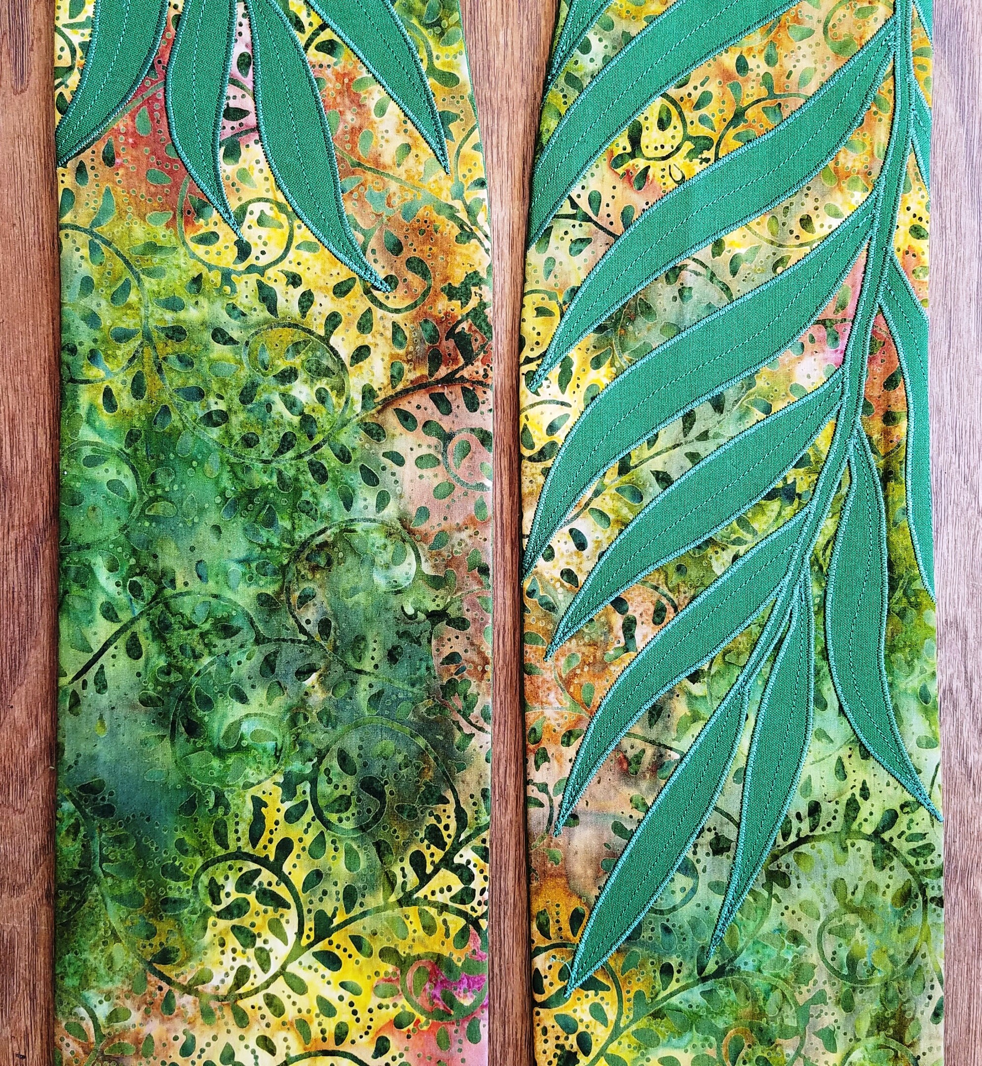 Green and Brown Batik Palm Stole - Etsy
