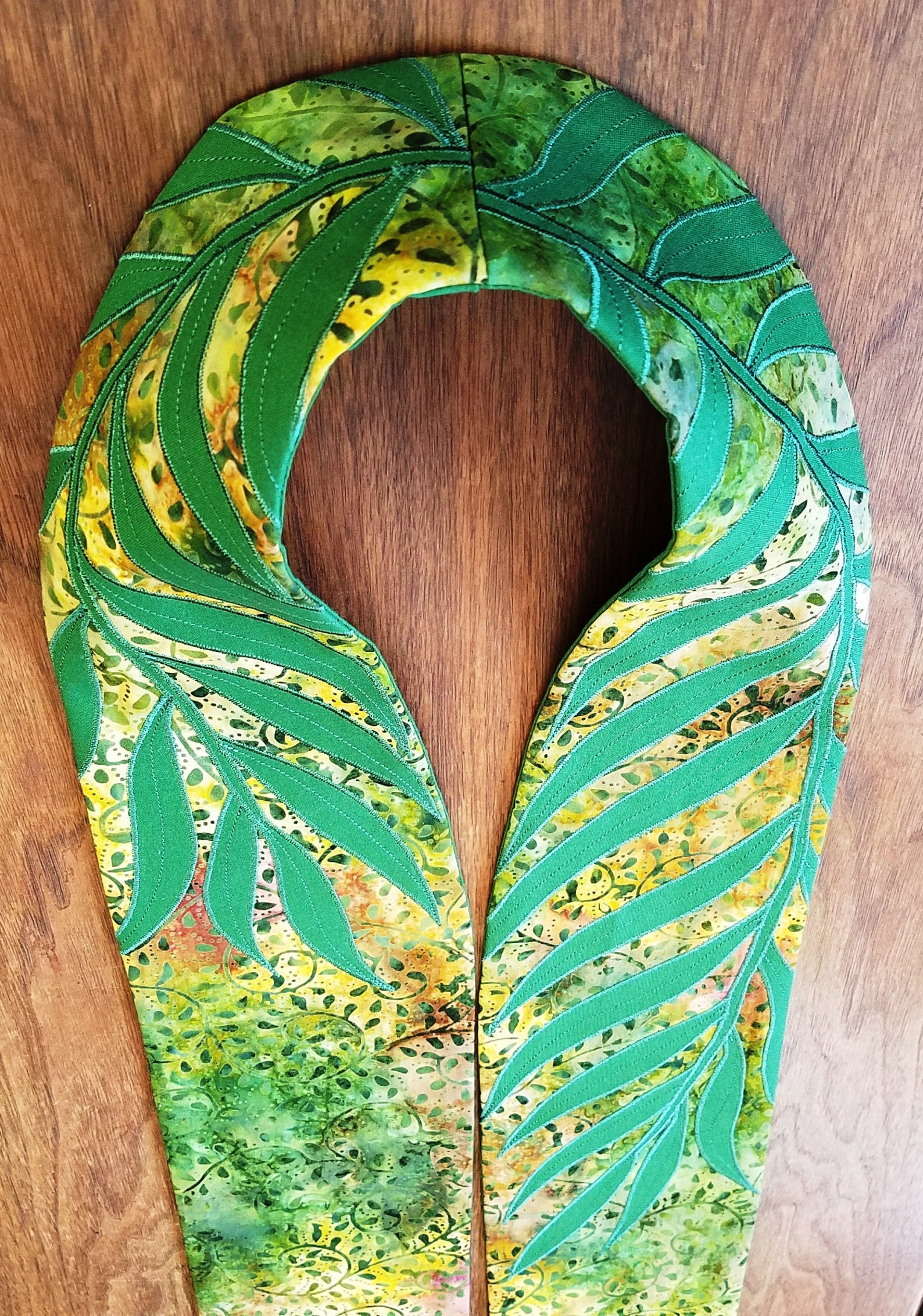 Green and Brown Batik Palm Stole - Etsy