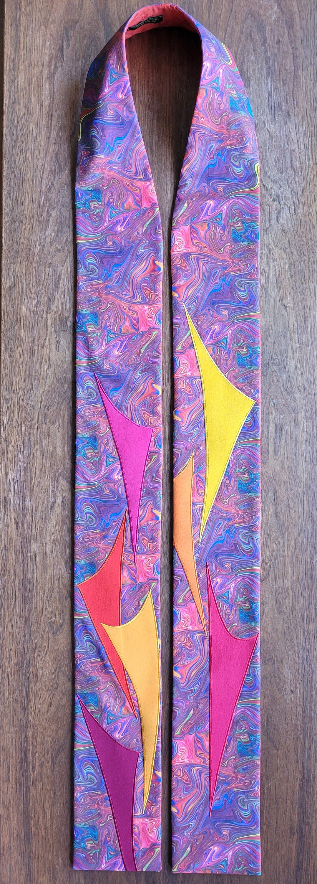 Pentecost Stole With Marble Design Fabric - Etsy