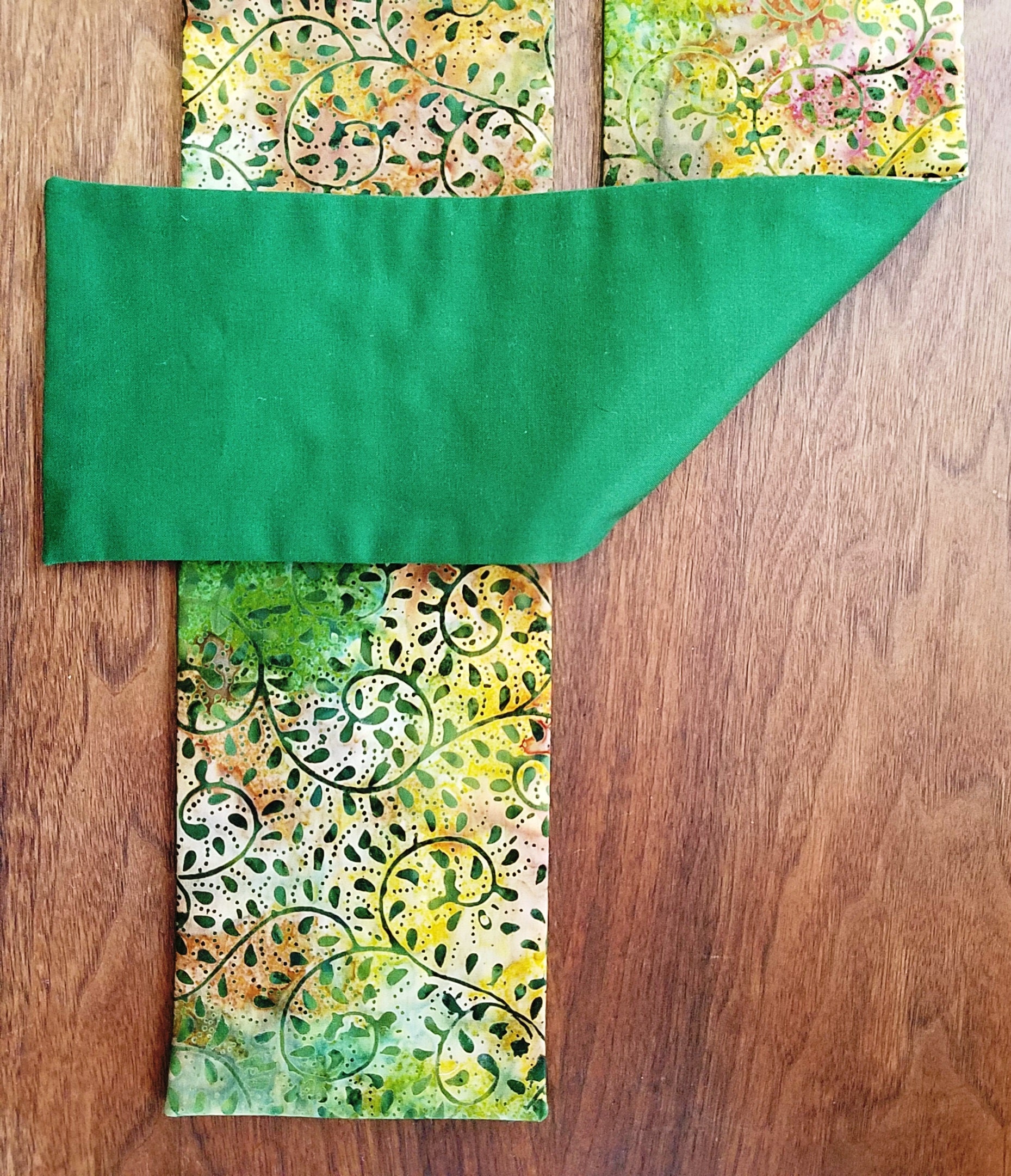 Green and Brown Batik Palm Stole - Etsy