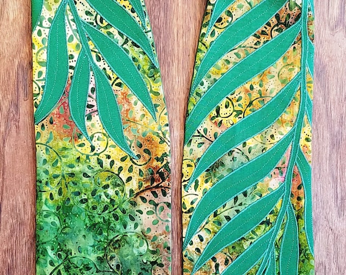Green and Brown Batik Palm Stole - Etsy