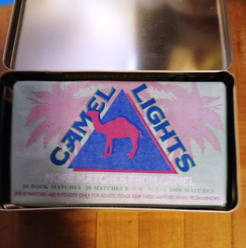 CAMEL Tin With Matches in Sealed Package NOS - Etsy