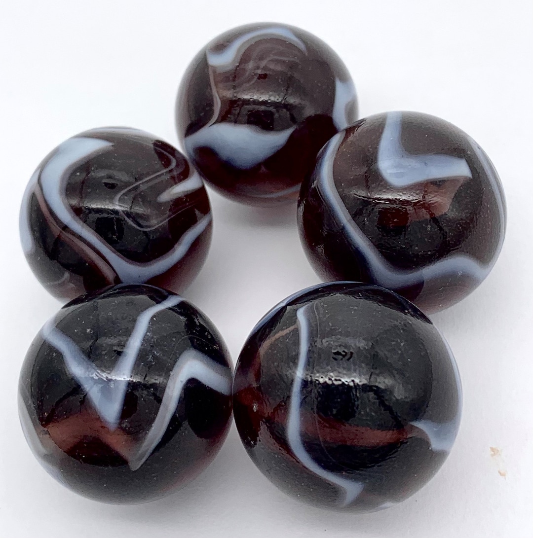 25mm Octopus 1" Mega Marbles Glass Shooters Pk 5 Translucent Dark ...