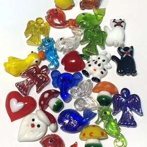 24 Piece Sample Pack Mini Glass Figurines - Assortment of Miniature ...
