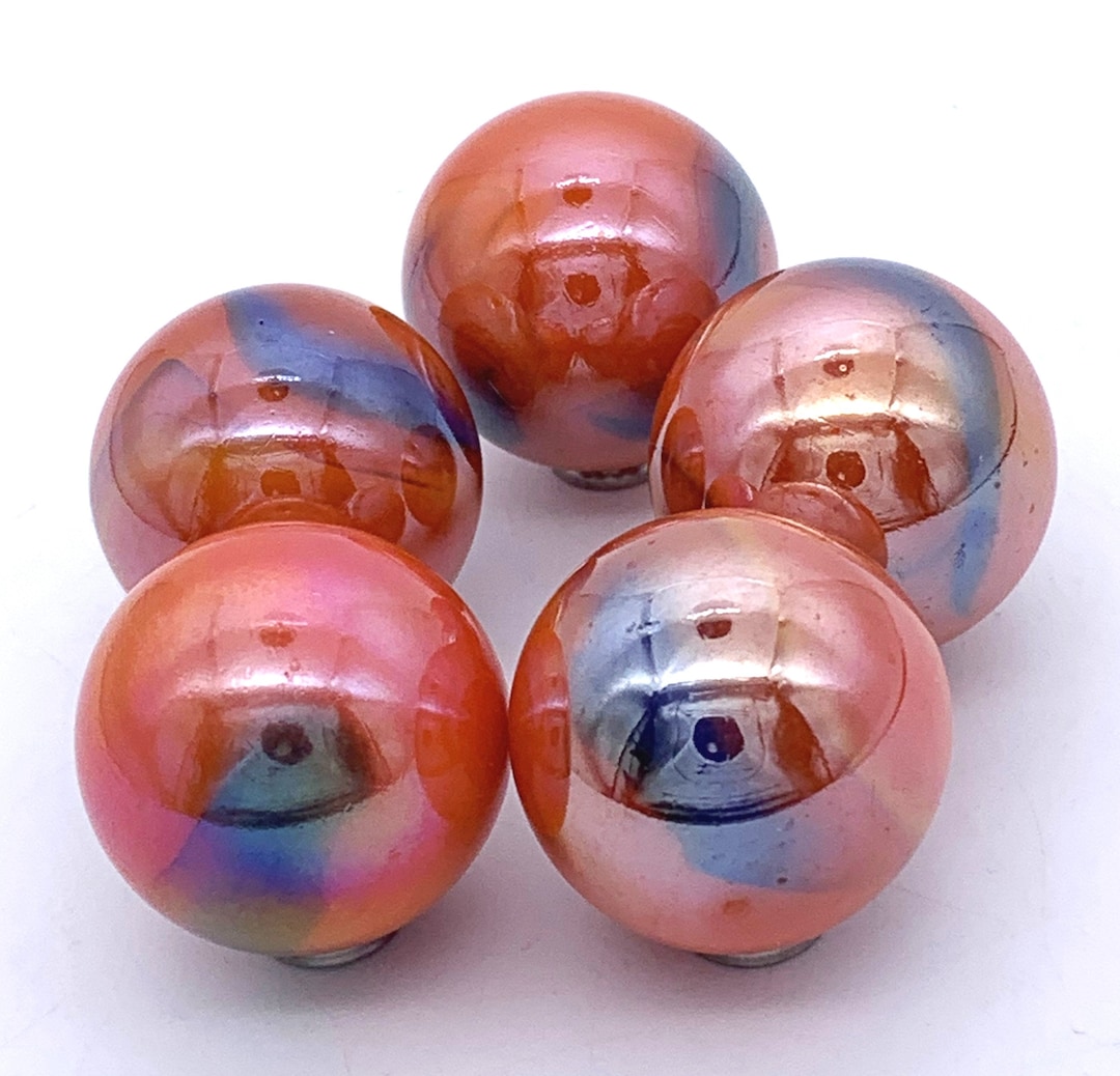 New for 2021! "supernova" 25mm Mega Marbles Glass Players Pack of 5 ...