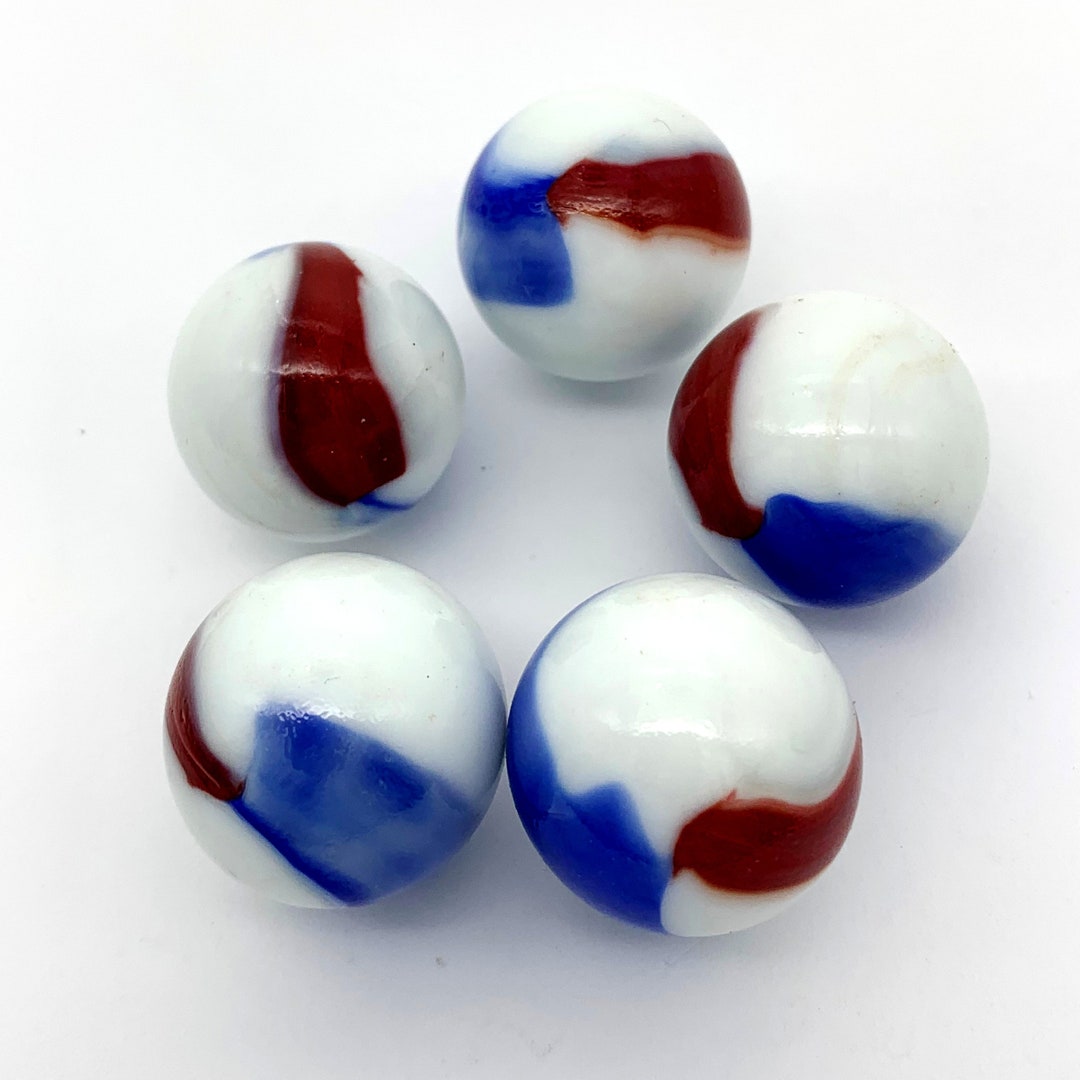 25mm "patriot" Shooter (1") Glass Early Edition Pre-2000 Mega Marbles ...