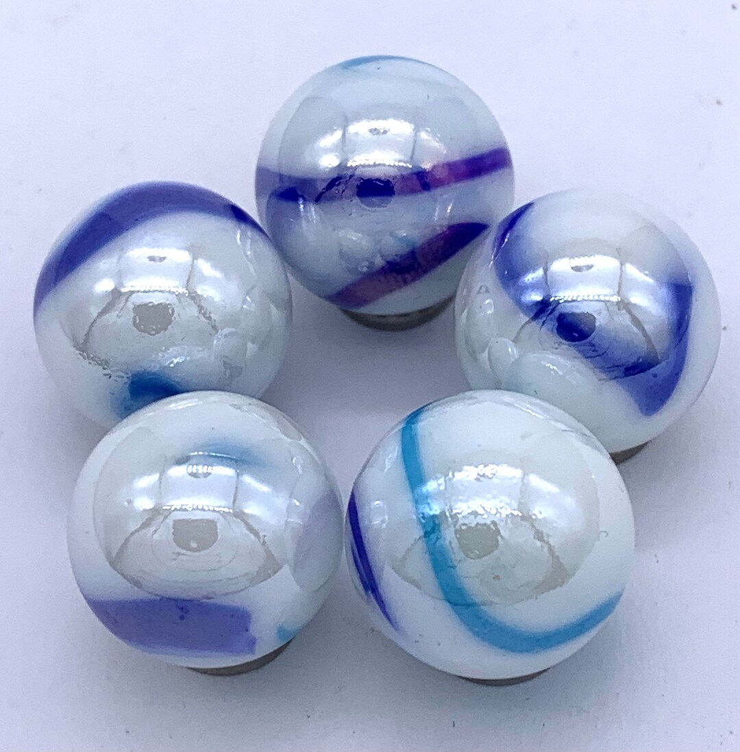 New for 2023! 16mm Jellyfish2 Pk of 5 Glass Marble Players (5/8") Vacor ...