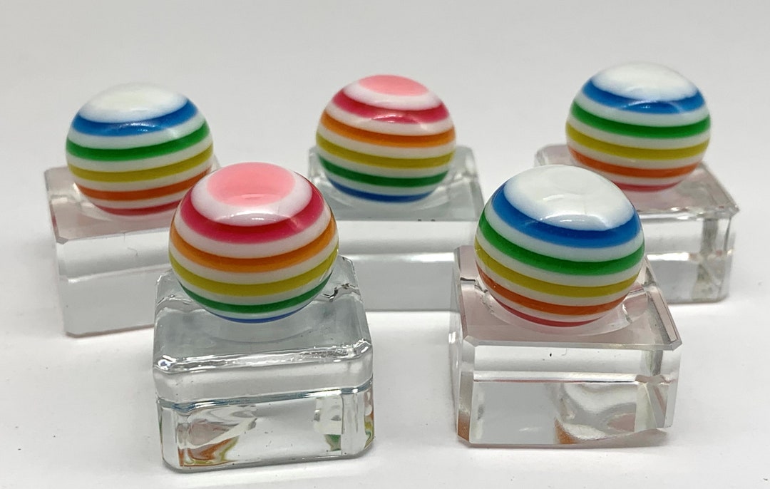 17mm Pastel Rainbow Player Game Marbles (11/16") Mix of 7 Colors in ...