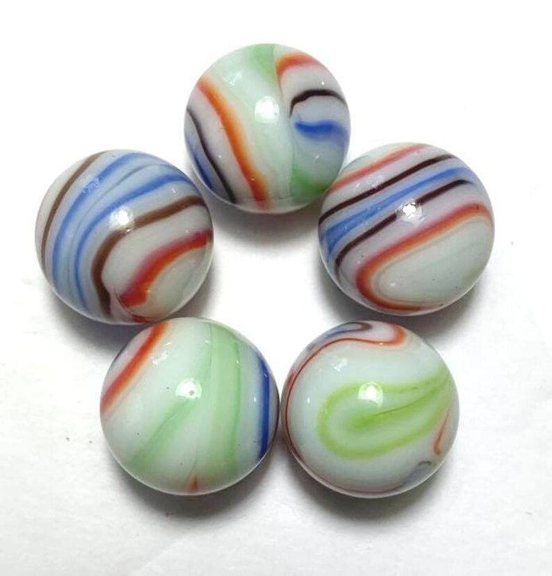 16mm Hurricane Glass Player Mega Marbles Pk of 5 | Etsy