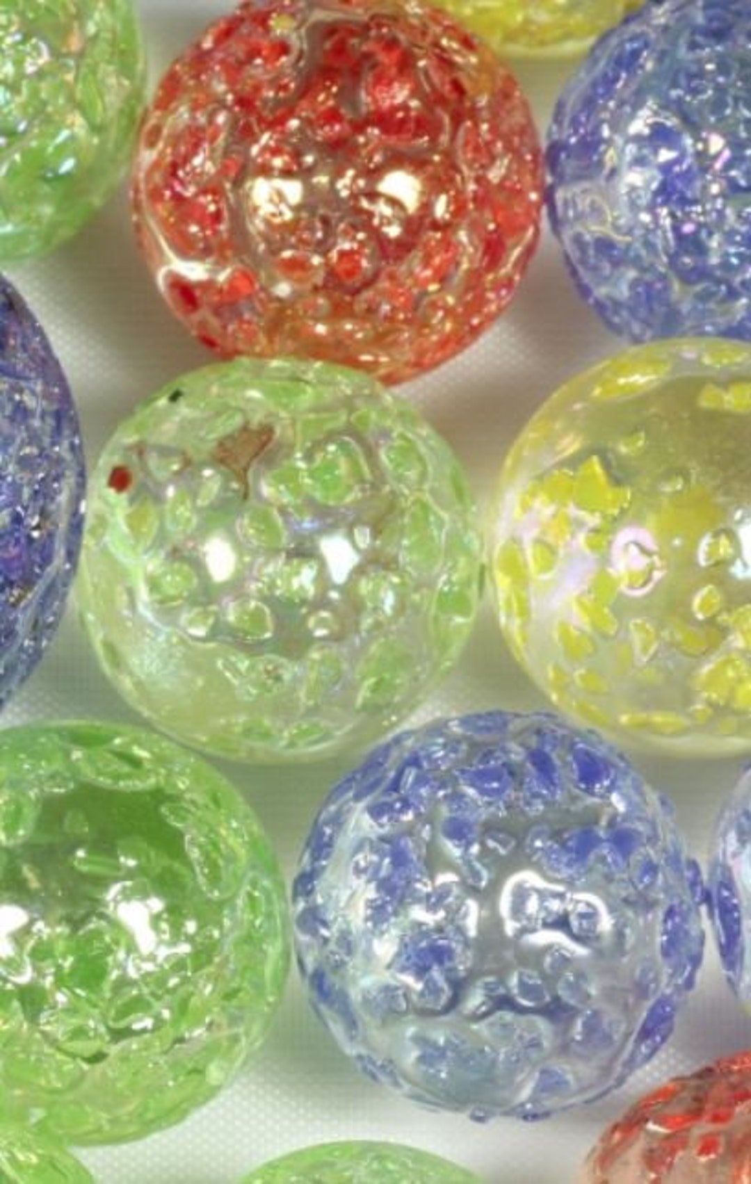 16mm "stardust" Bulk Pack of 100 Player Glass Marble (5/8th") Assorted ...