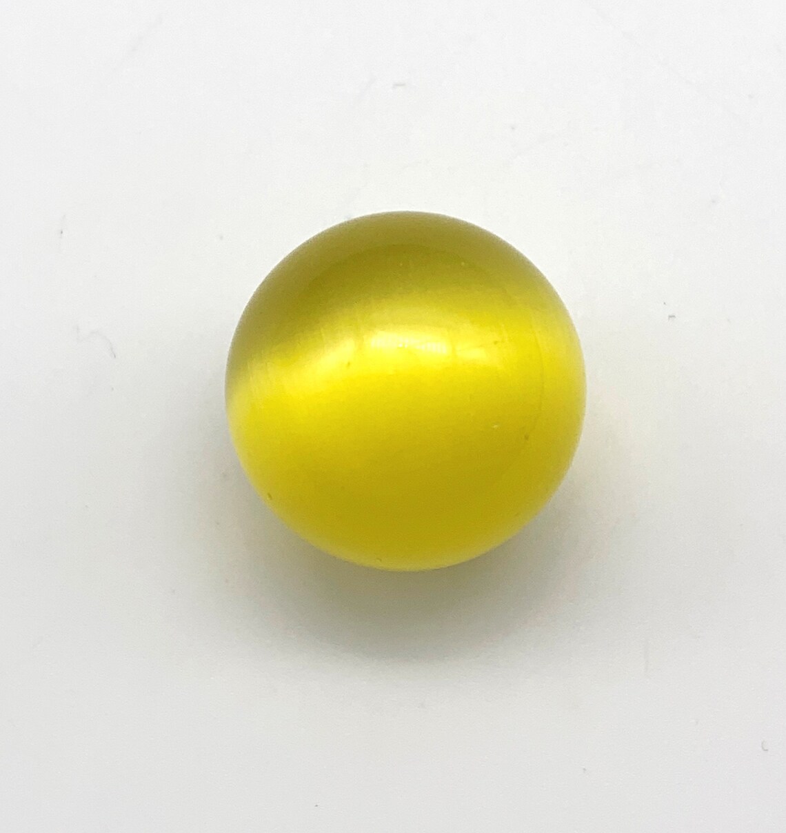 18mm Nimbus Yellow Cat's Eye Marble Fiber Optic Spheres - Pack of 5 ...