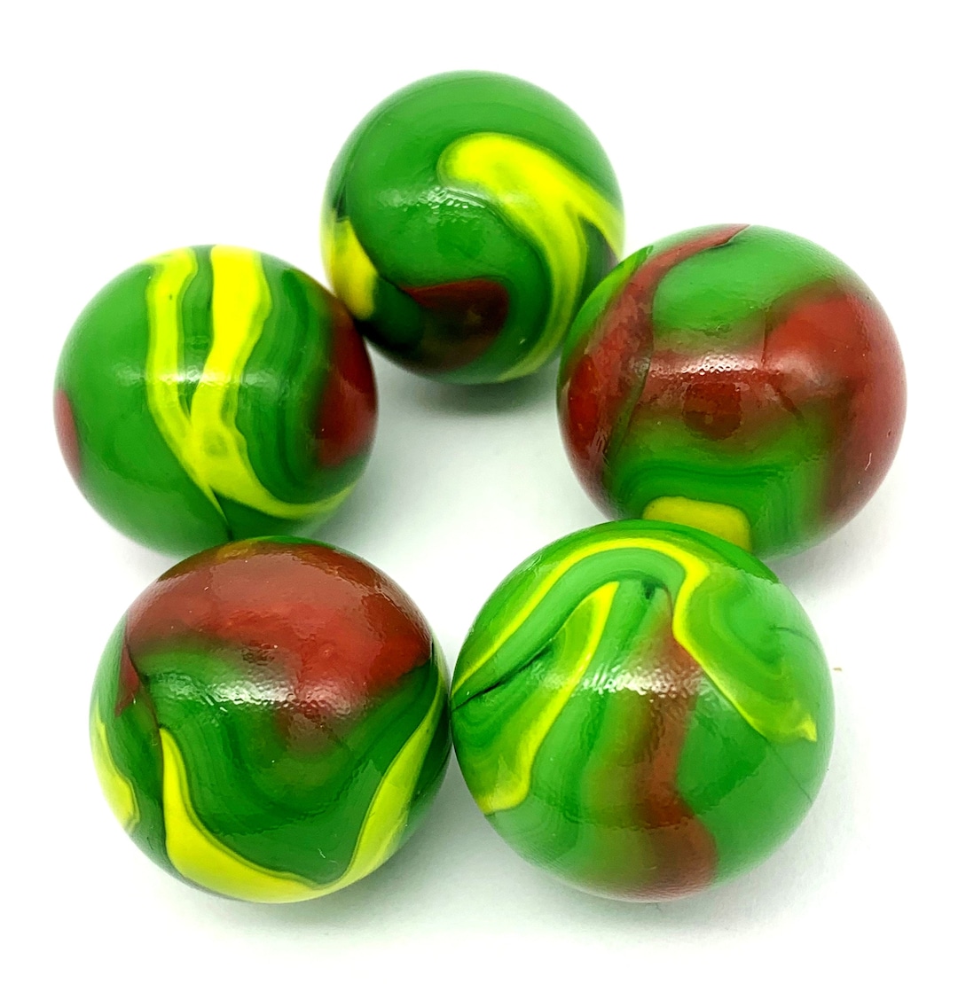 25mm Early Edition Dragon 1 Mega Marble Shooters Pack of 5 (1 Inch ...