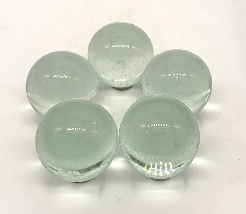22mm Glacial Ice Clear Glass Shooter Marbles (7/8th") Choice of ...
