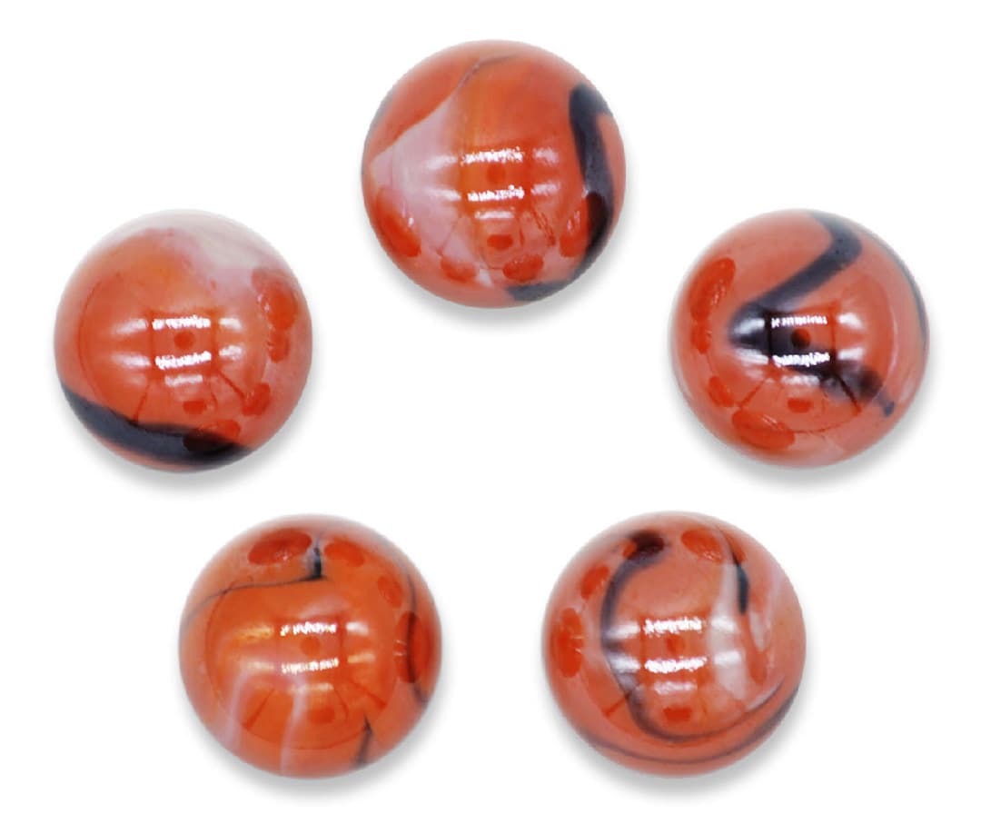 16mm Monarch Butterfly (5/8th") Player Glass Marbles Pack of 5 ...