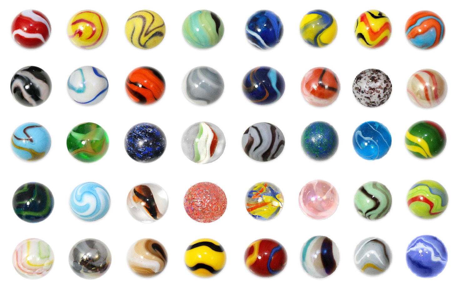 25mm Glass 2017 Mega Marble Shooters 1 Variety Packs - Etsy